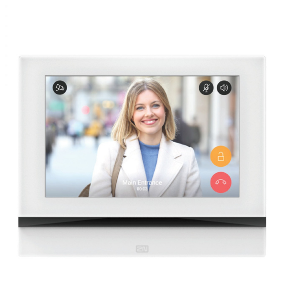 2N Indoor View - Touchscreen Indoor Station - White - PMC Telecom