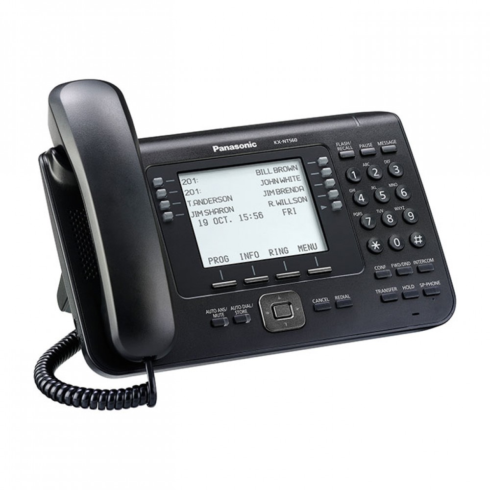 Panasonic KX-NT560 | Black | Executive IP Phone | From £205.00 | KX ...