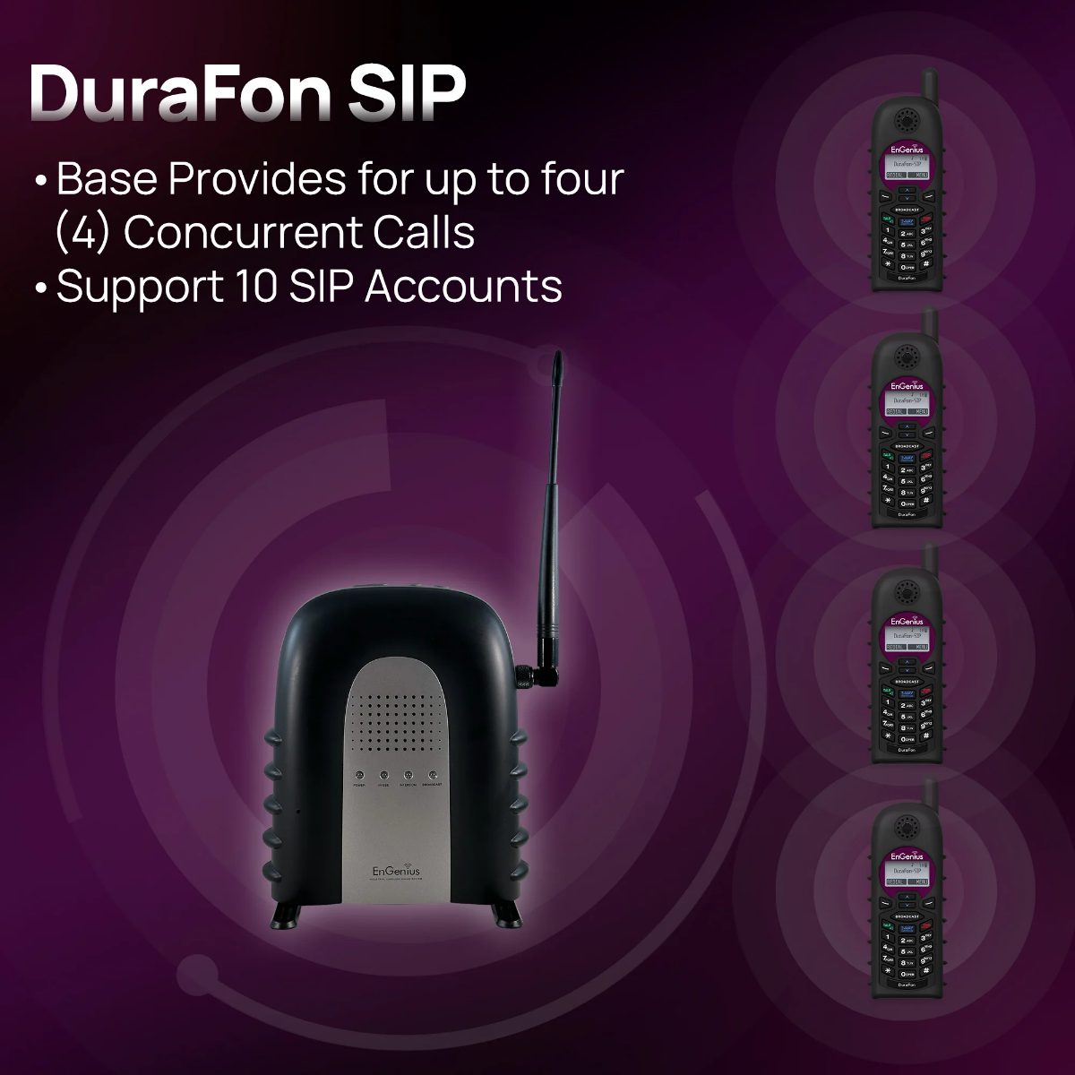 EnGenius DuraFon Long Range SIP Phone System - Twin - PMC Telecom