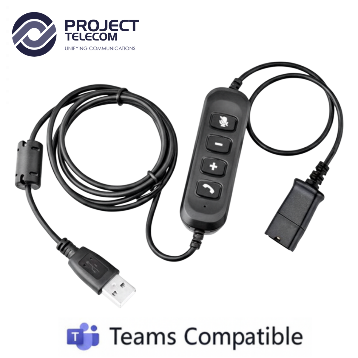 Project Telecom T-10 QD to USB Teams Compatible Connection Cable - PMC ...
